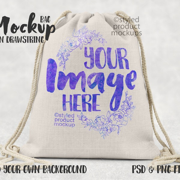 Linen Drawstring Bag - Etsy