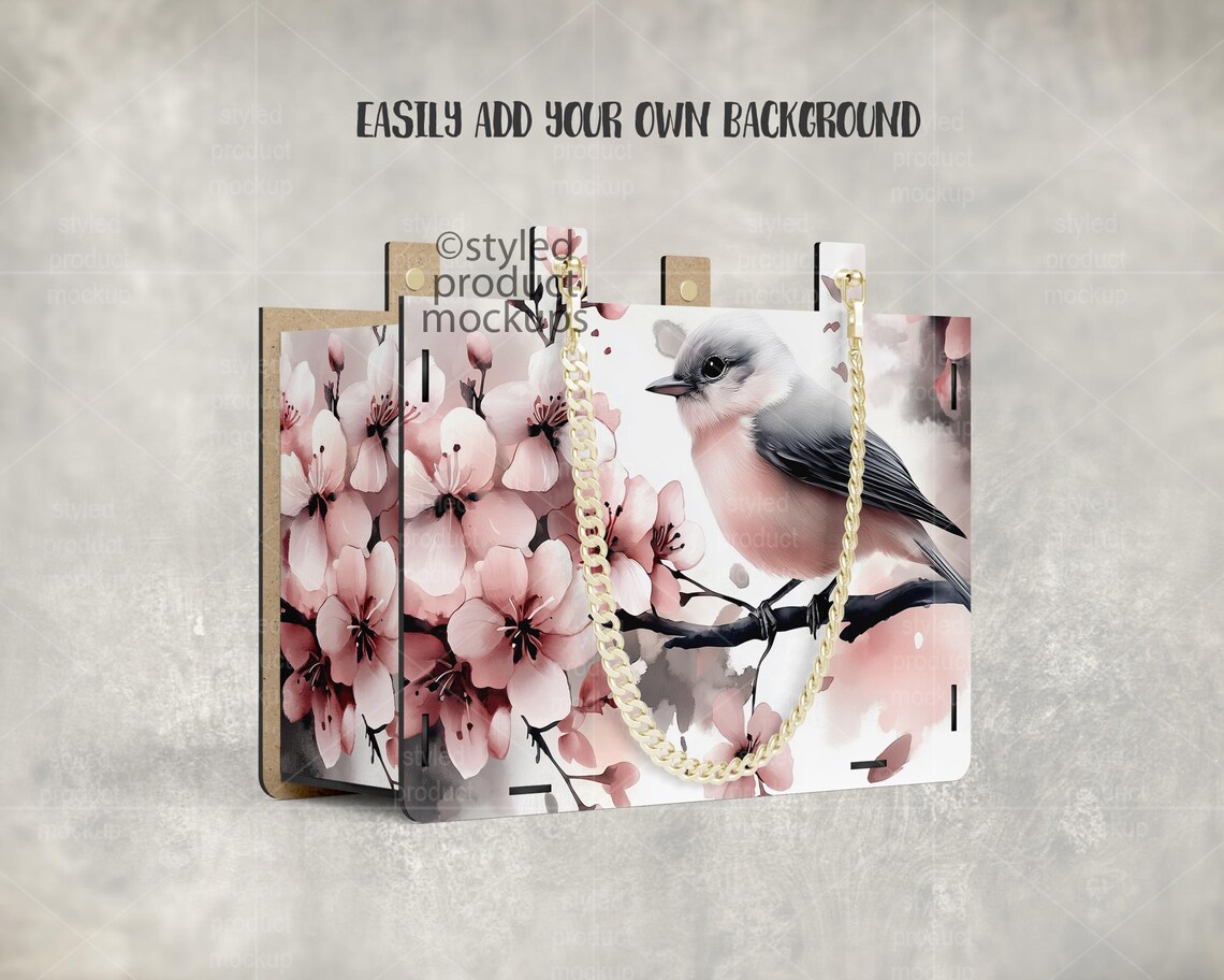 Dye Sublimation MDF Hardboard Purse Handbag Mockup | Add Your Own Image ...