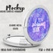 Dye Sublimation Round Metal Compact Mirror Mockup Add Your Own Image ...
