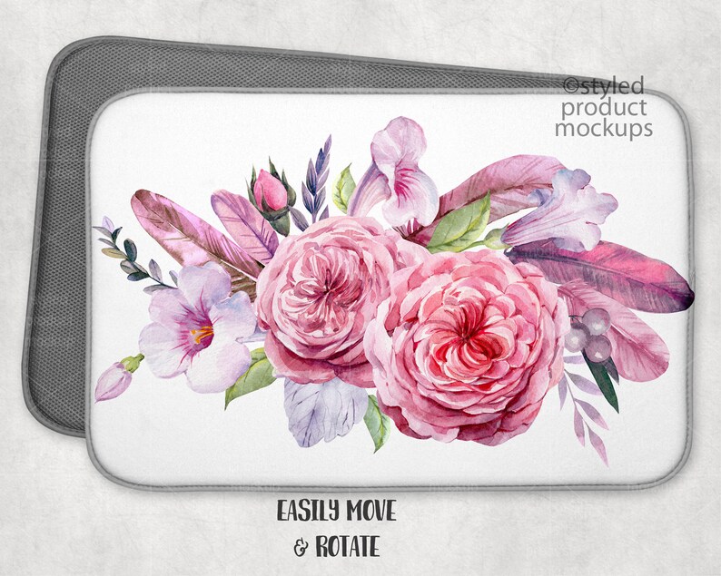 Dye sublimation dish dry mat mockup template Add your own | Etsy