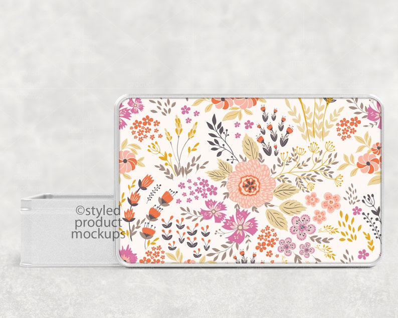 Dye Sublimation Rectangle Metal Tin Box Mockup Add Your Own - Etsy