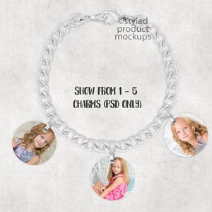 Dye Sublimation Charm Bracelet Mockup | Add Your Own Image and ...
