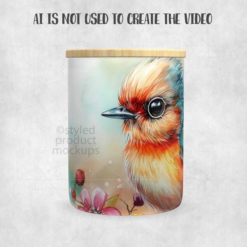 Animated Candle Jar Video Mockup | Rotating Jar Mockup | Instant ...
