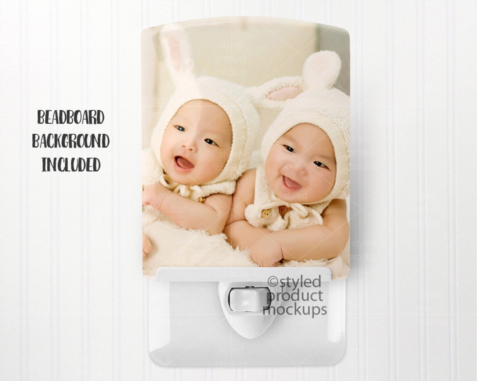 Dye Sublimation Night Light Mockup Template | Add Your Own Image and ...