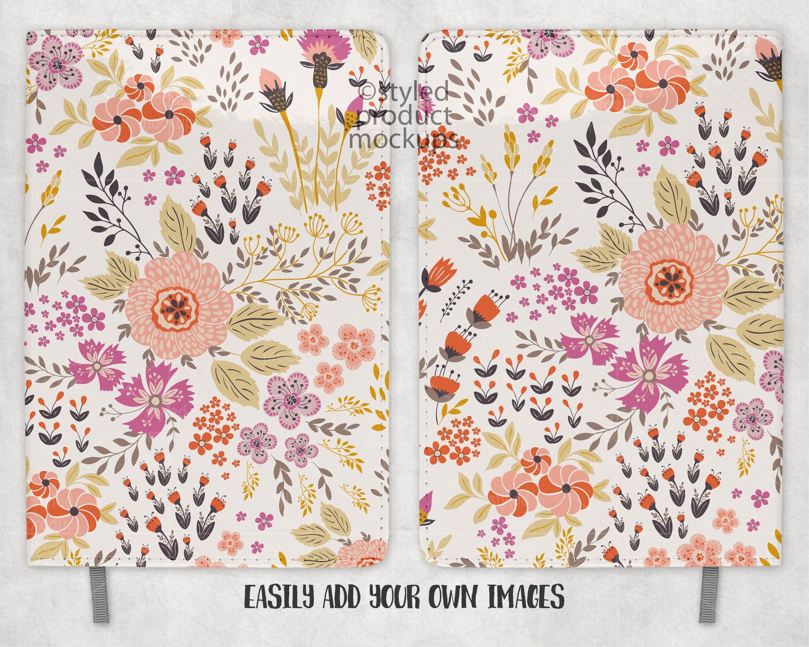 Dye Sublimation Leather Notebook Journal Mockup Add Your Own | Etsy