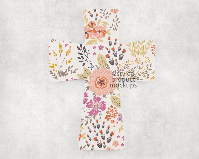 Dye Sublimation Ceramic Cross Mockup | Add Your Own Image and ...