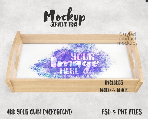 Dye Sublimation Serving Tray Mockup Add Your Own Image and - Etsy