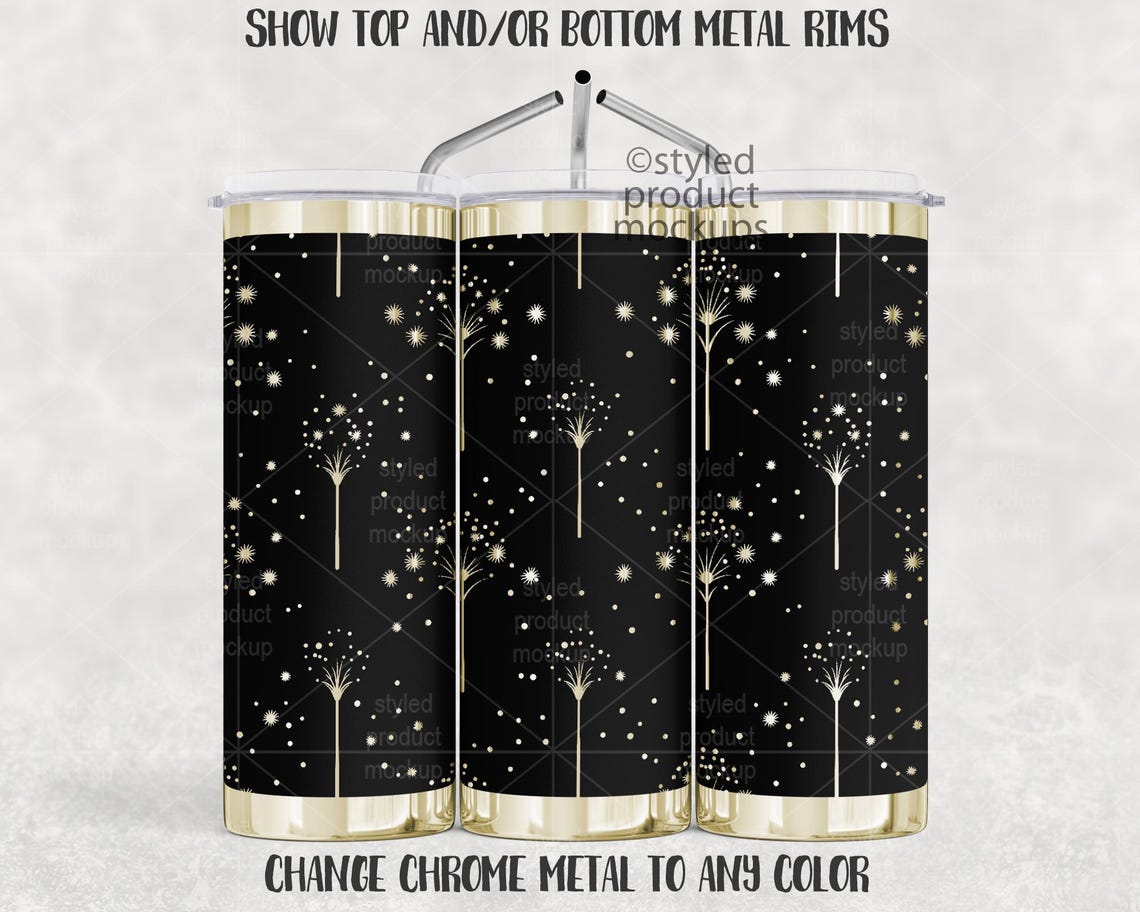 20oz Skinny Tumbler Mockup for Laser Engraving | Add Your Own Image and ...