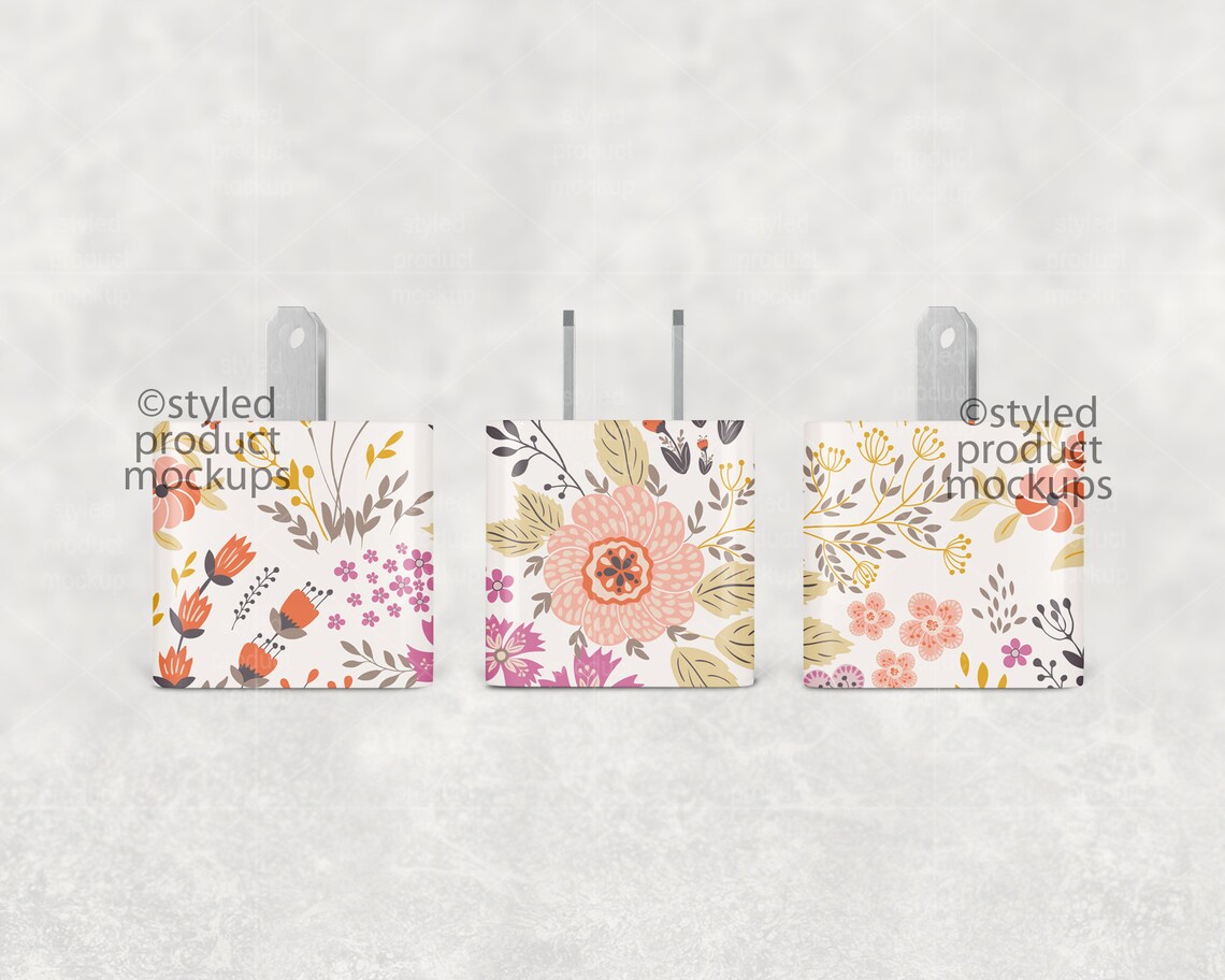 Cell Phone Charger Plug Wrap Mockup Add Your Own Image and - Etsy