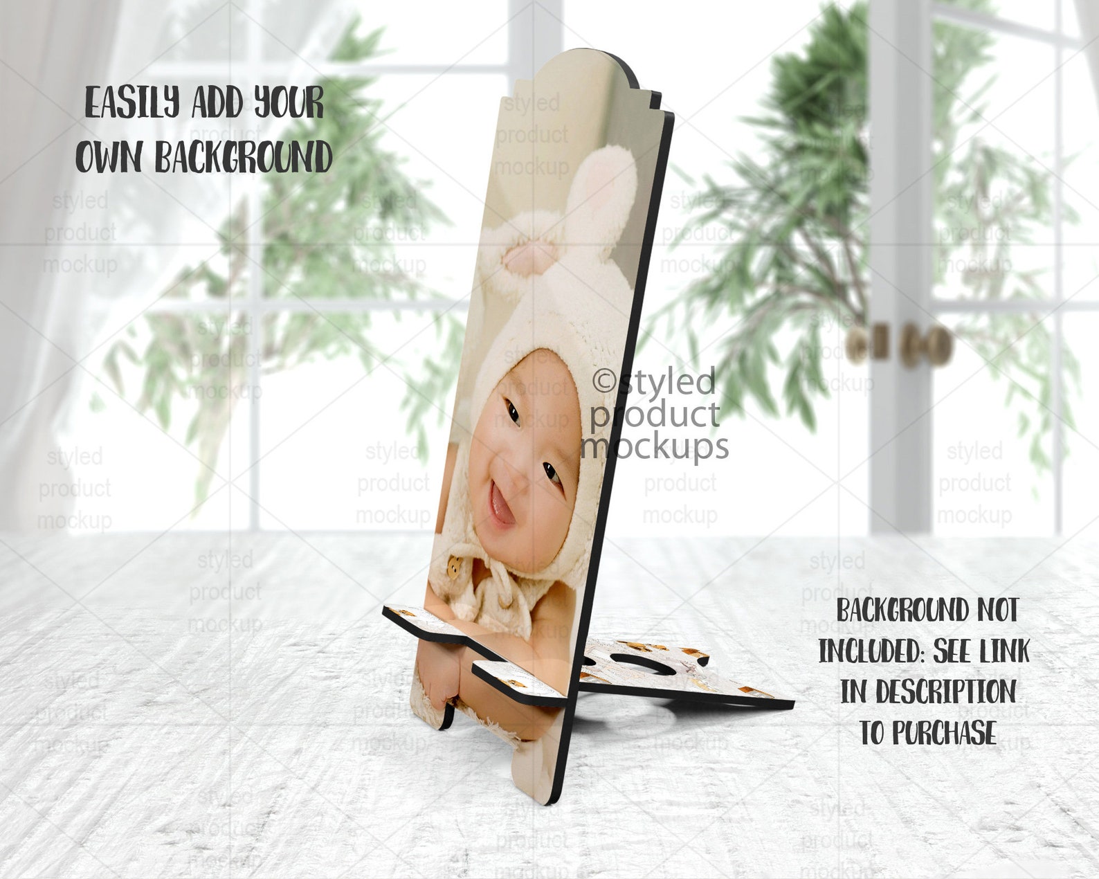 Dye Sublimation Cell Phone Stand Mockup Add Your Own Image - Etsy