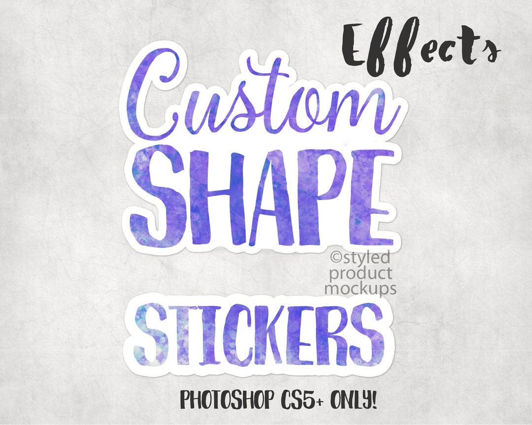 DIY Custom Sticker Shape Effects for Mocking up Your Custom Sticker ...