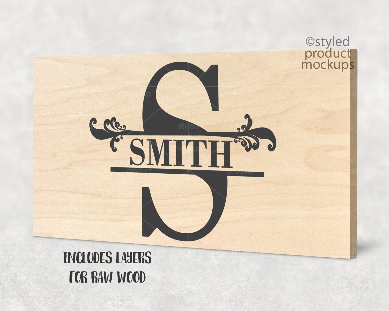 Painted or Raw Wood Panel Mockup | Add Your Own Image and Background - Etsy