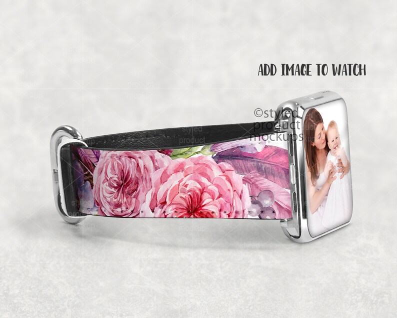 Dye Sublimation Smart Watch Band Mockup Add Your Own Image - Etsy
