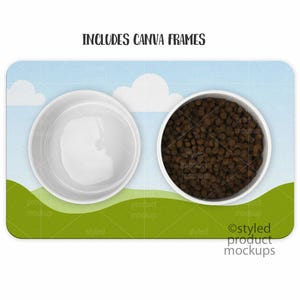 Dye Sublimation Pet Mat Mockup Template| Add Your Own Image and ...