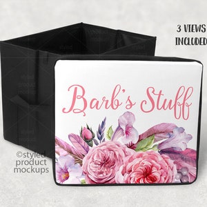 Dye Sublimation Storage Box Template Mockup Add Your Own Image and ...