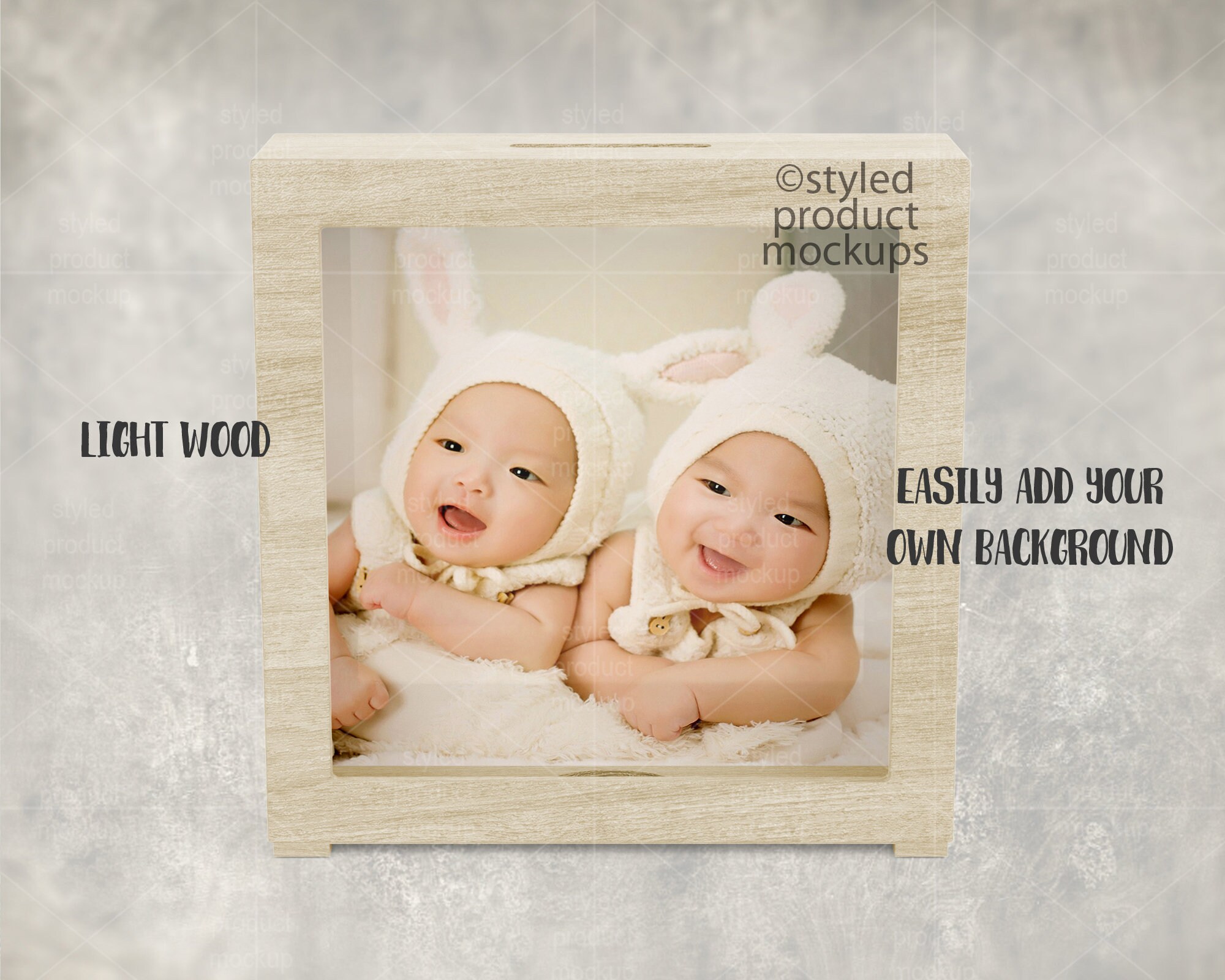 Dye Sublimation Shadow Bank Box Mockup Add Your Own Image - Etsy Canada