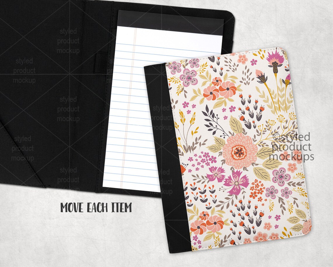 Dye Sublimation 7x9 Paper Padfolio Mockup Add Your Own Image | Etsy