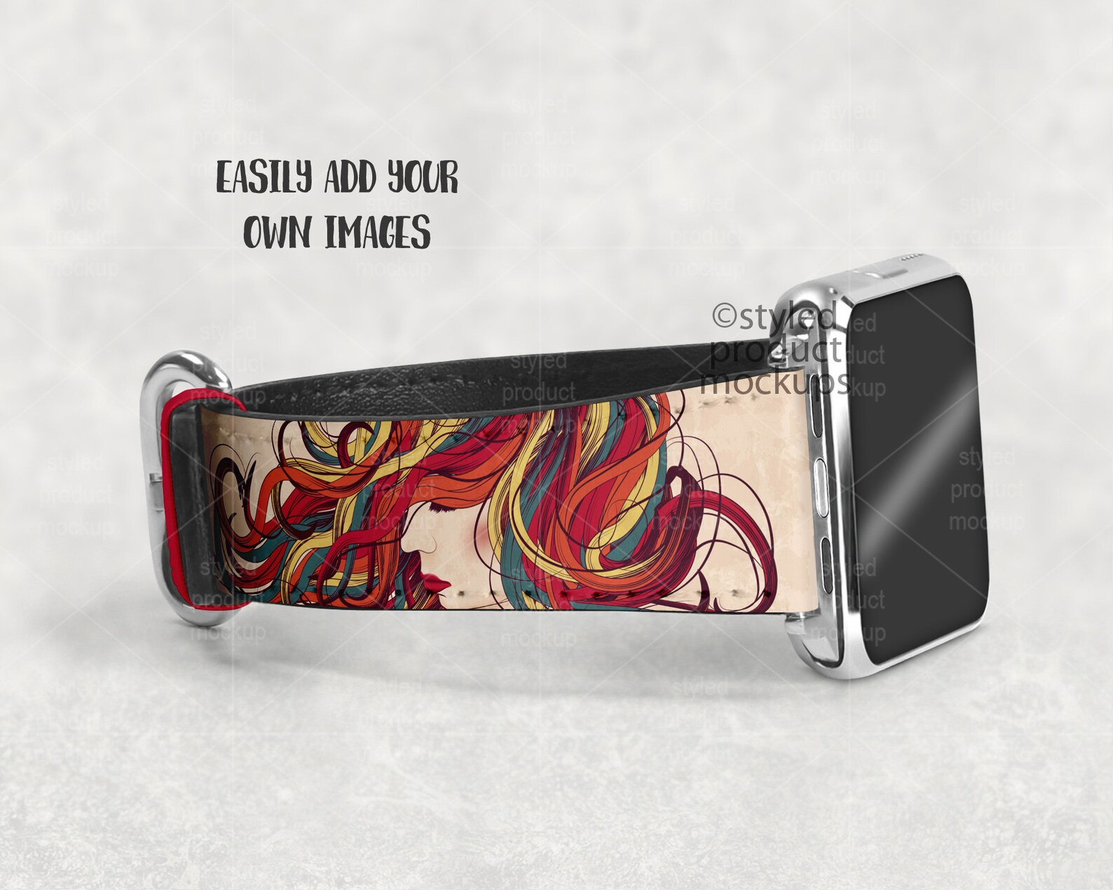 Dye Sublimation Smart Watch Band Mockup | Add Your Own Image and ...
