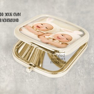 Dye Sublimation Rectangle Compact Mirror Mockup | Add Your Own Image ...