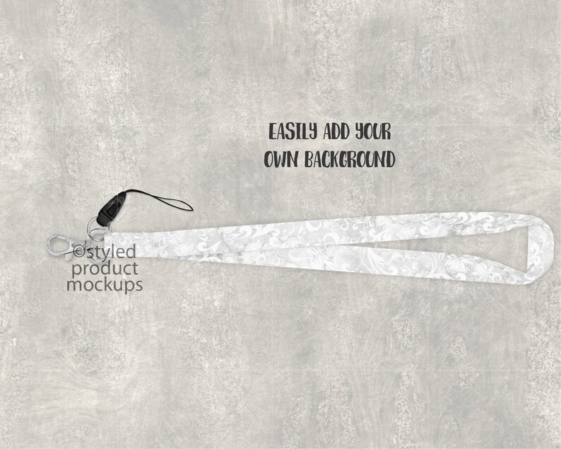 Dye Sublimation Neck Lanyard Mockup Add Your Own Image and - Etsy