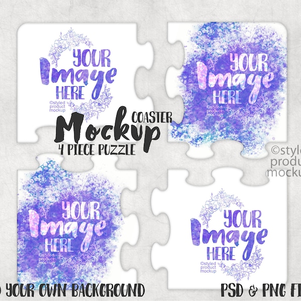 Puzzle Coasters - Etsy