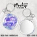 Button Keyring With Tab and Optional Tassel Mockup | Add Your Own Image ...