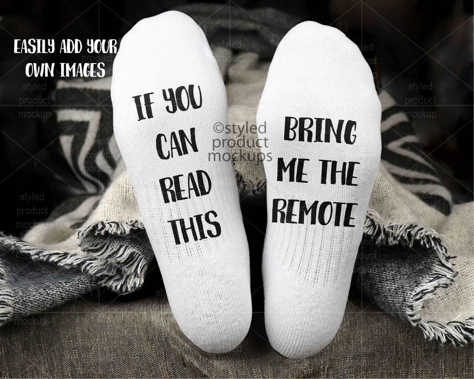 Dye Sublimation Sock Mockup Bottom View Add Your Own Image - Etsy