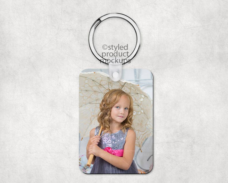 Rectangle Hard Board MDF Sublimation Keychain Mockup Template - Etsy