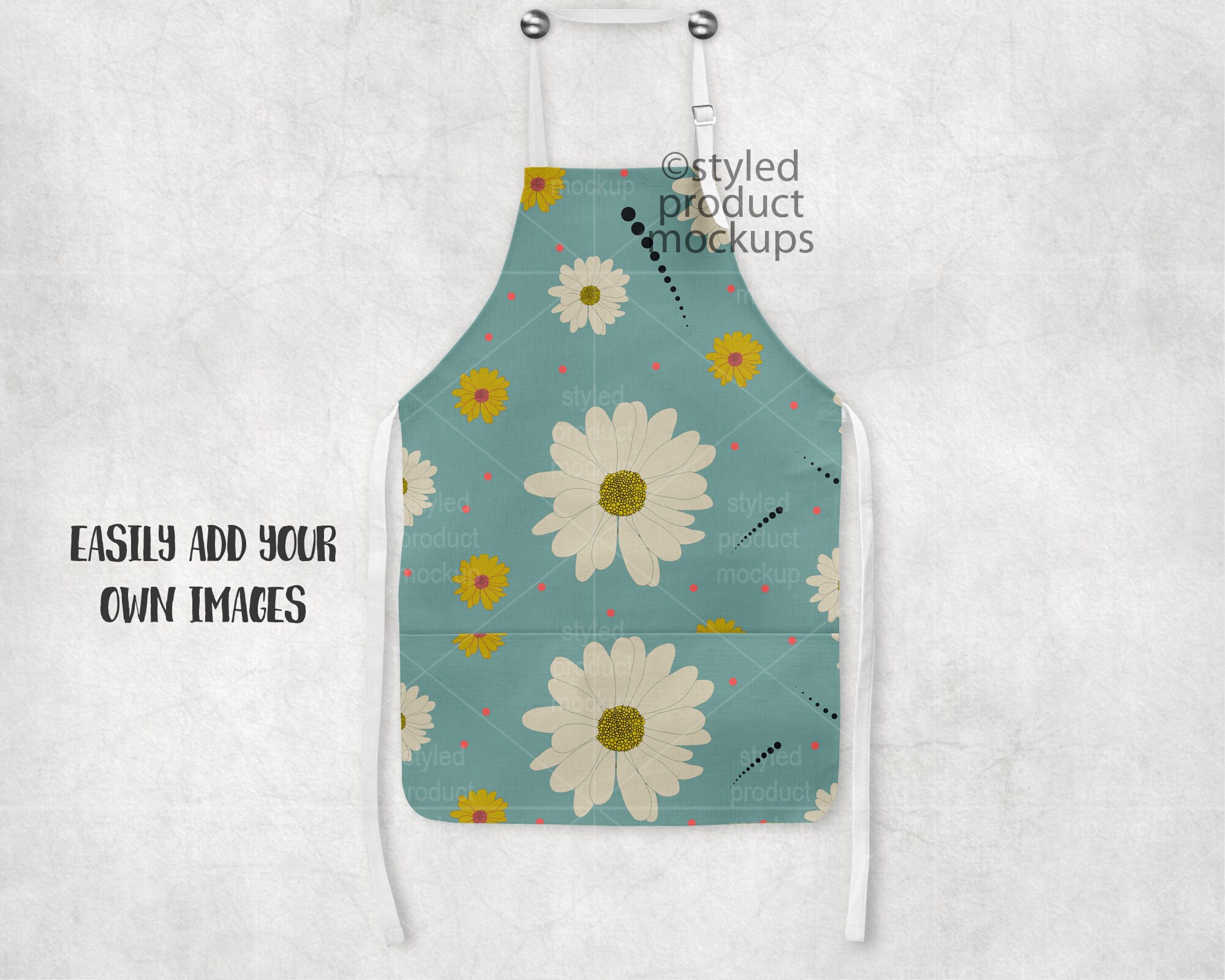 Dye Sublimation Child Sized Apron Mockup | Add Your Own Image and ...