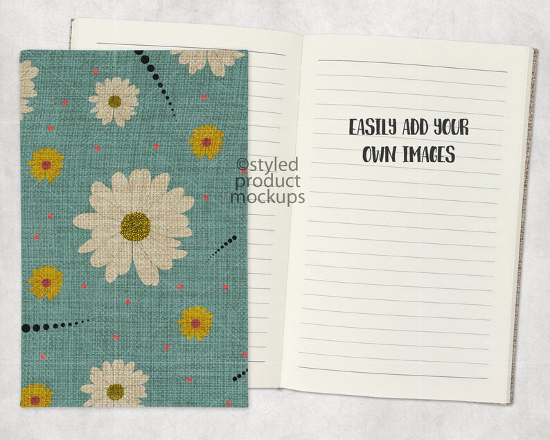 Dye Sublimation Burlap Journal Mockup Add Your Own Image and - Etsy