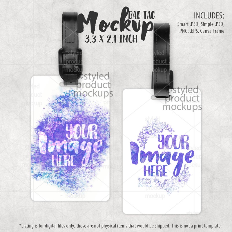 Custom Luggage Tag Own Design - Etsy