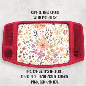 Plastic Lap Tray Mockup | Learning Tray Mockup | Add Your Own Image and ...