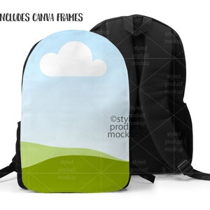 Dye Sublimation Backpack Mockup | Add Your Own Image and Background ...