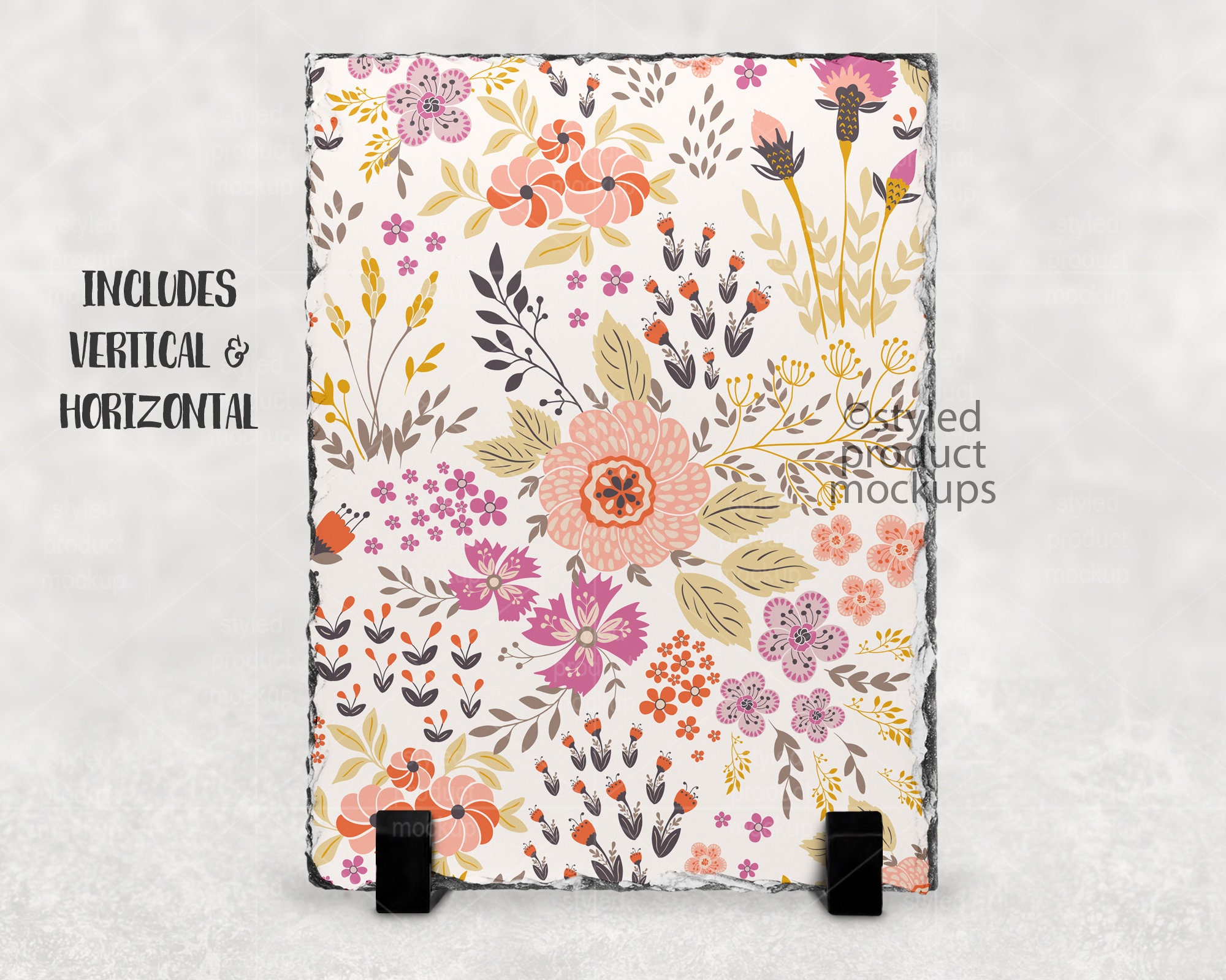 Dye Sublimation Rectangle Slate Mockup Add Your Own Image - Etsy