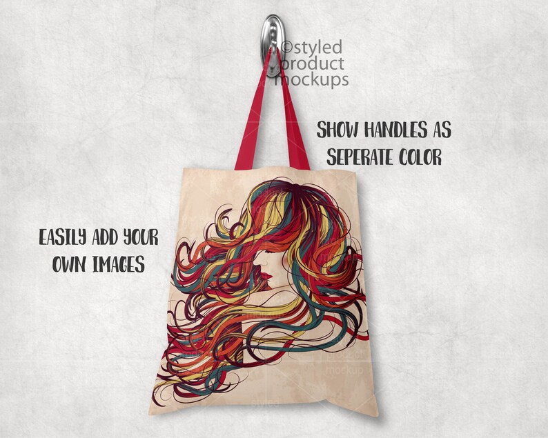 Dye Sublimation Tote Bag Mockup | Add Your Own Image and Background - Etsy