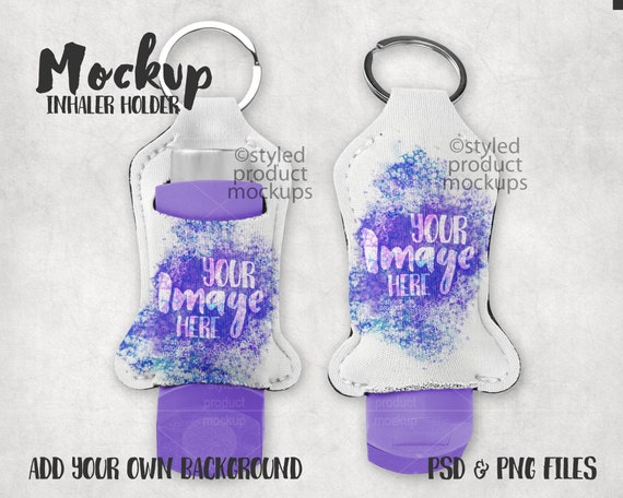 Dye Sublimation Asthma Inhaler Holder Mockup Add Your Own - Etsy