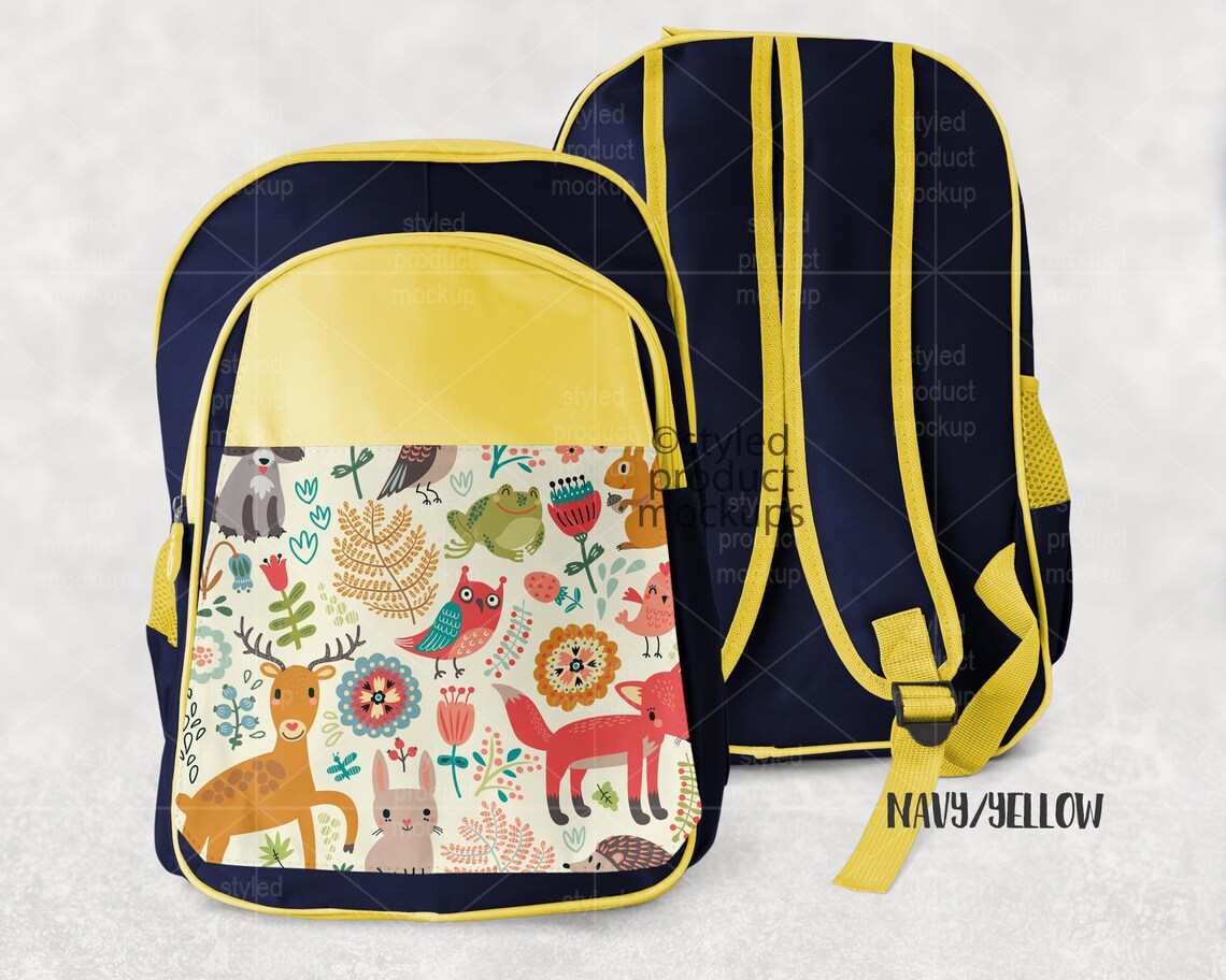 Dye Sublimation Kids Backpack Mockup | Add Your Own Image and ...