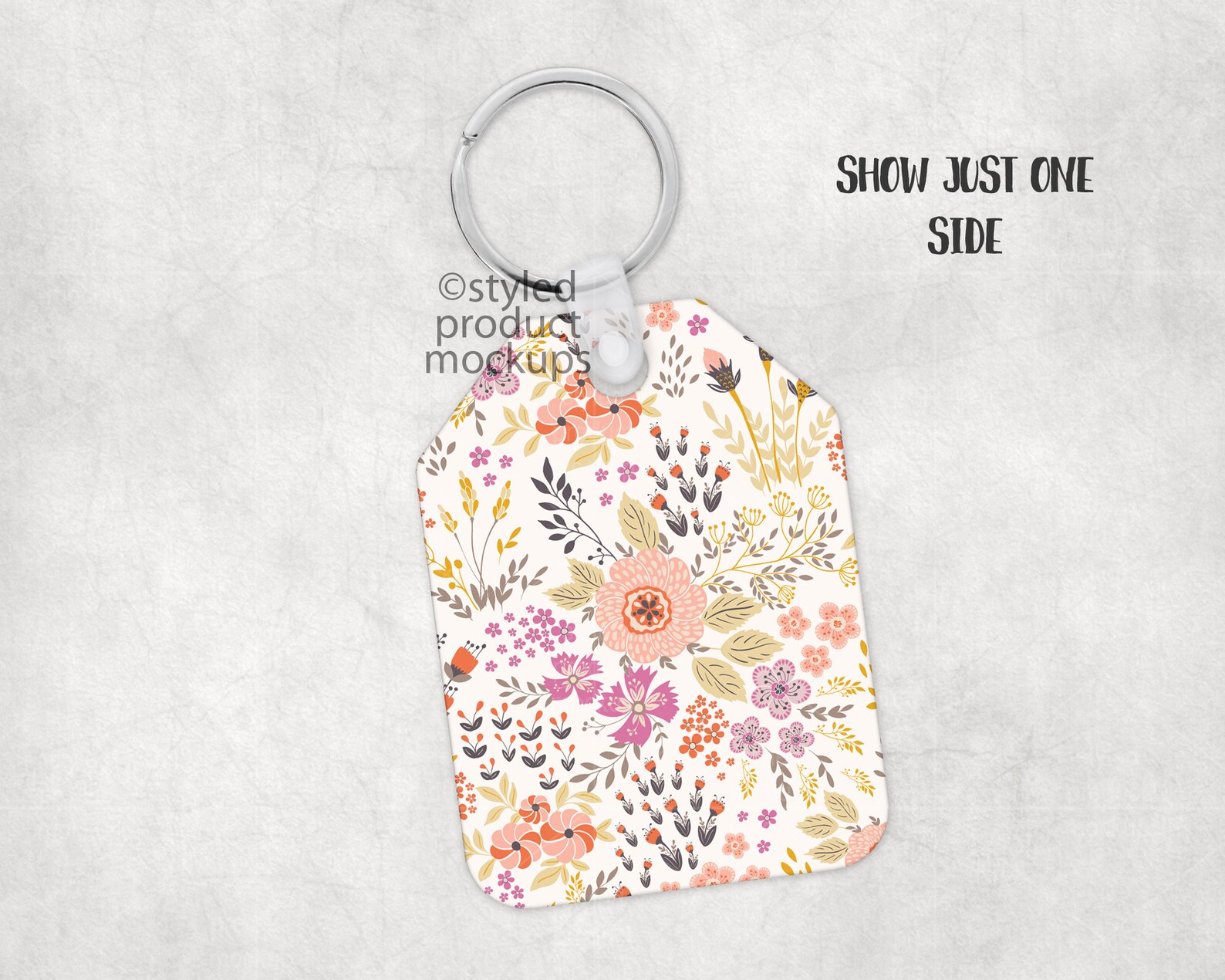 Dye Sublimation Tag Shaped 4906 Keychain Mockup Add Your Own - Etsy