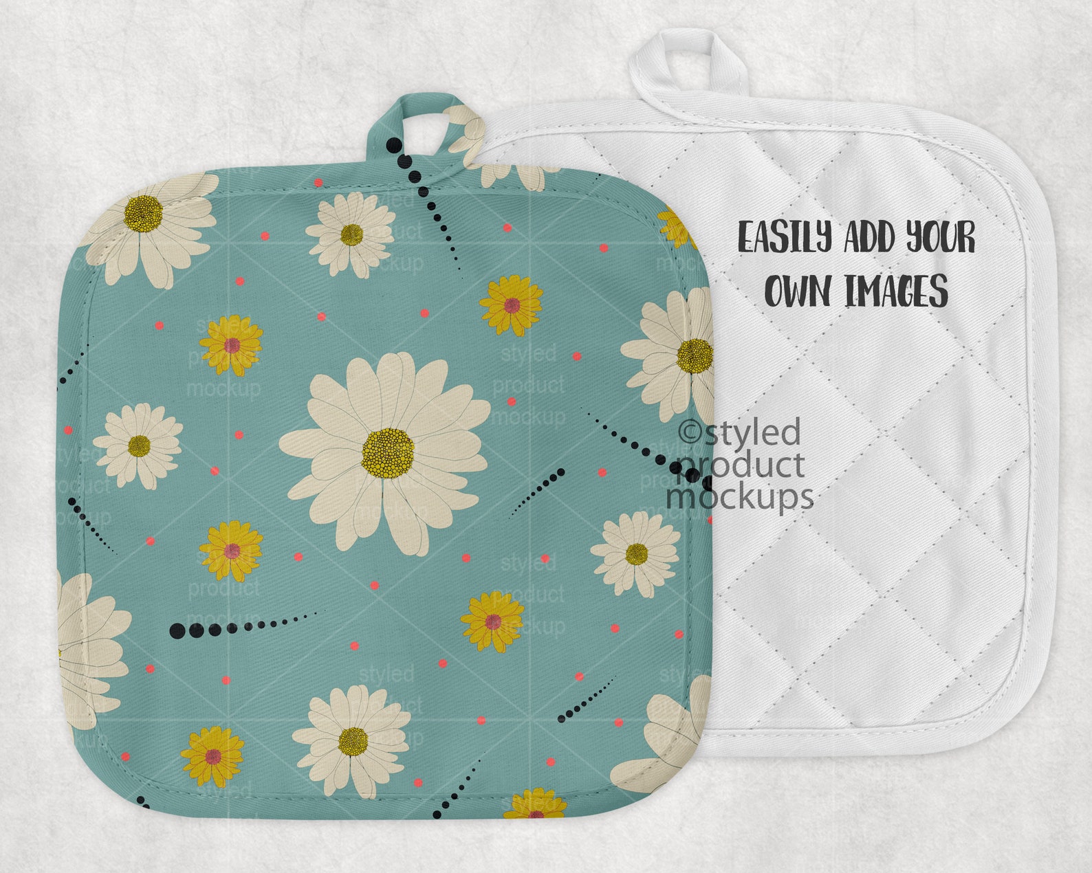 Dye Sublimation Pot Holder Mockup Add Your Own Image and - Etsy
