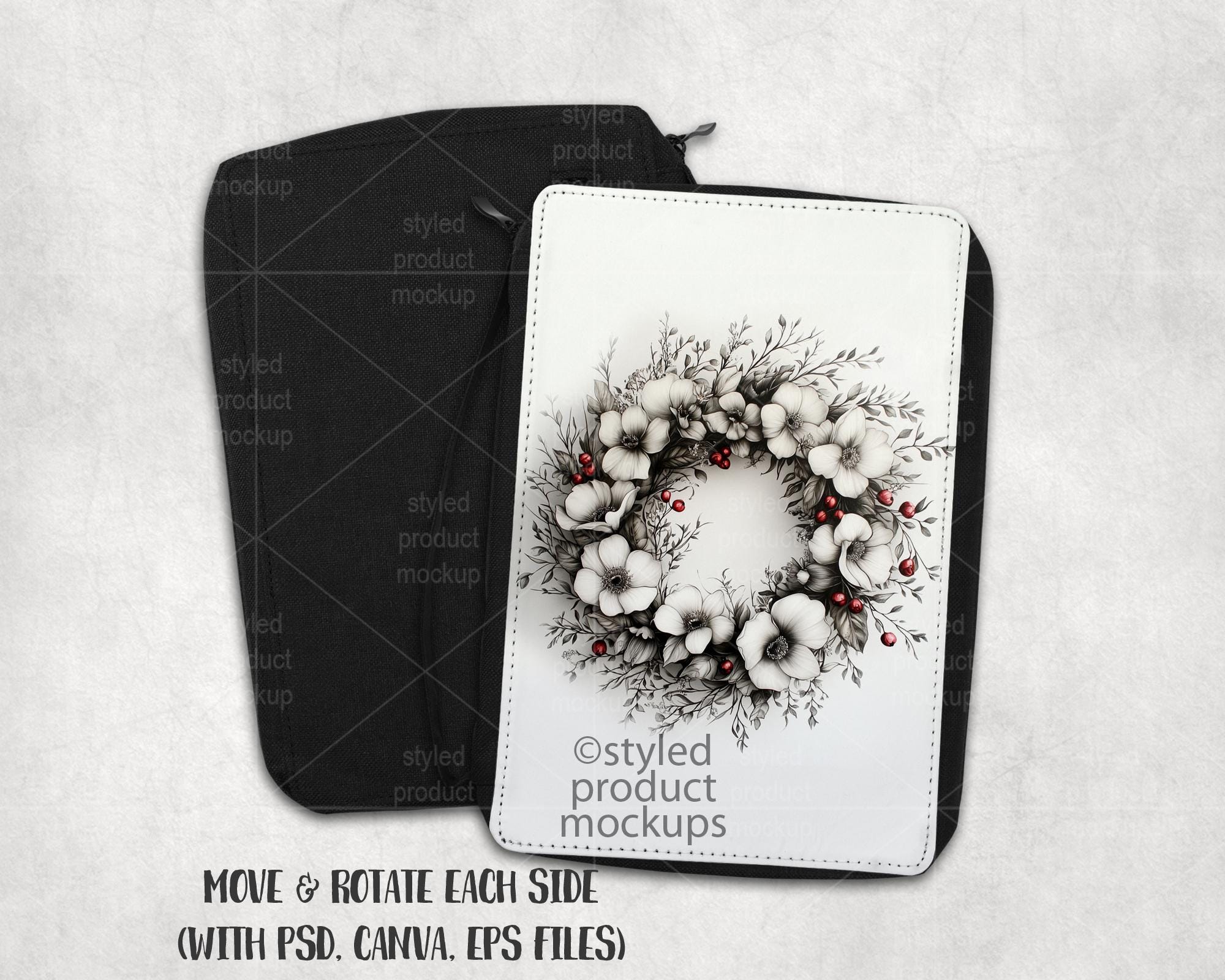 Dye Sublimation Bible Book Cover Mockup | Add Your Own Image and ...