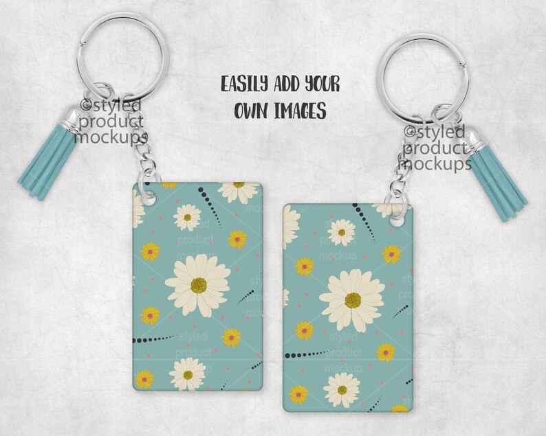 Dye Sublimation Hardboard Keychain With Tassel Mockup Add - Etsy