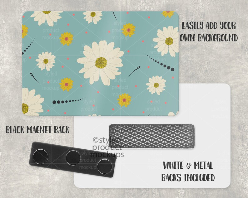 Dye Sublimation Name Badge Mockup Template Add Your Own - Etsy