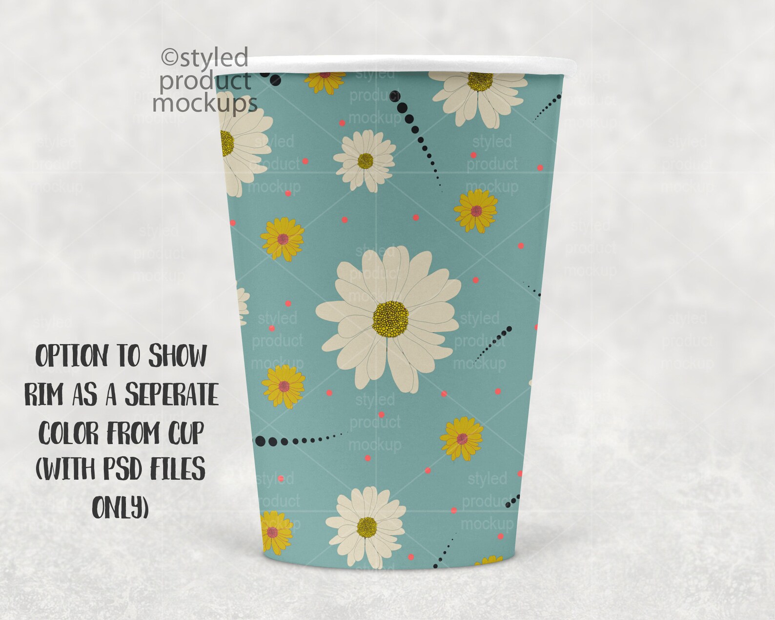 Paper Party Cup Mockup Add Your Own Image and Background - Etsy