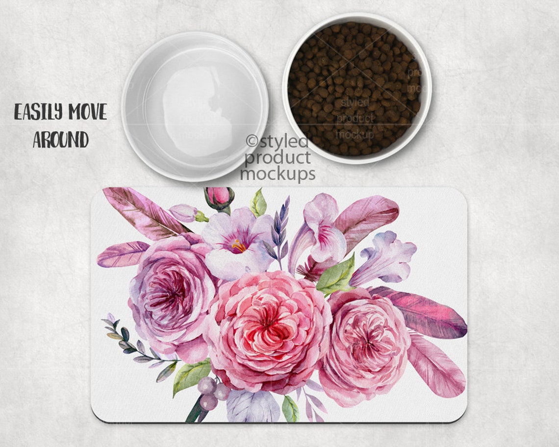Dye Sublimation Pet Mat Mockup Template Add Your Own Image - Etsy