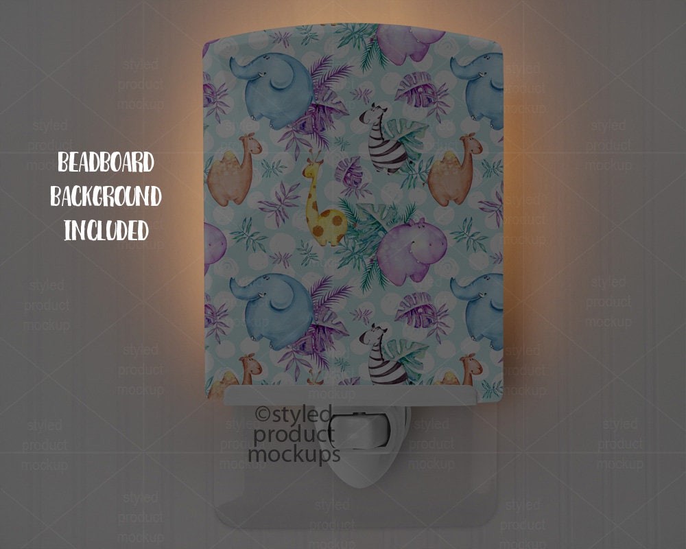 Dye Sublimation Night Light Mockup Template | Add Your Own Image and ...