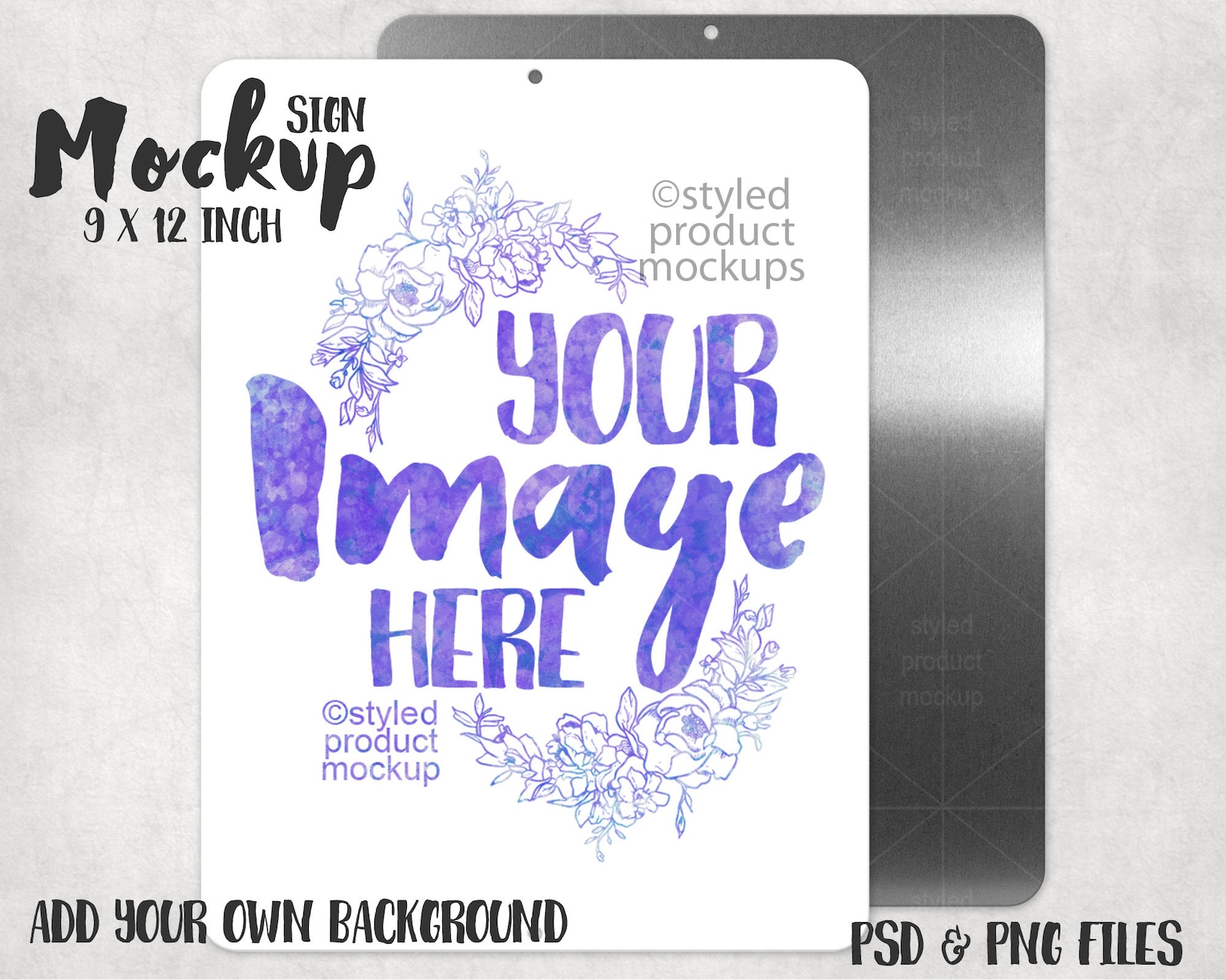 Dye sublimation 9 x 12 inch building sign Mockup Add your | Etsy