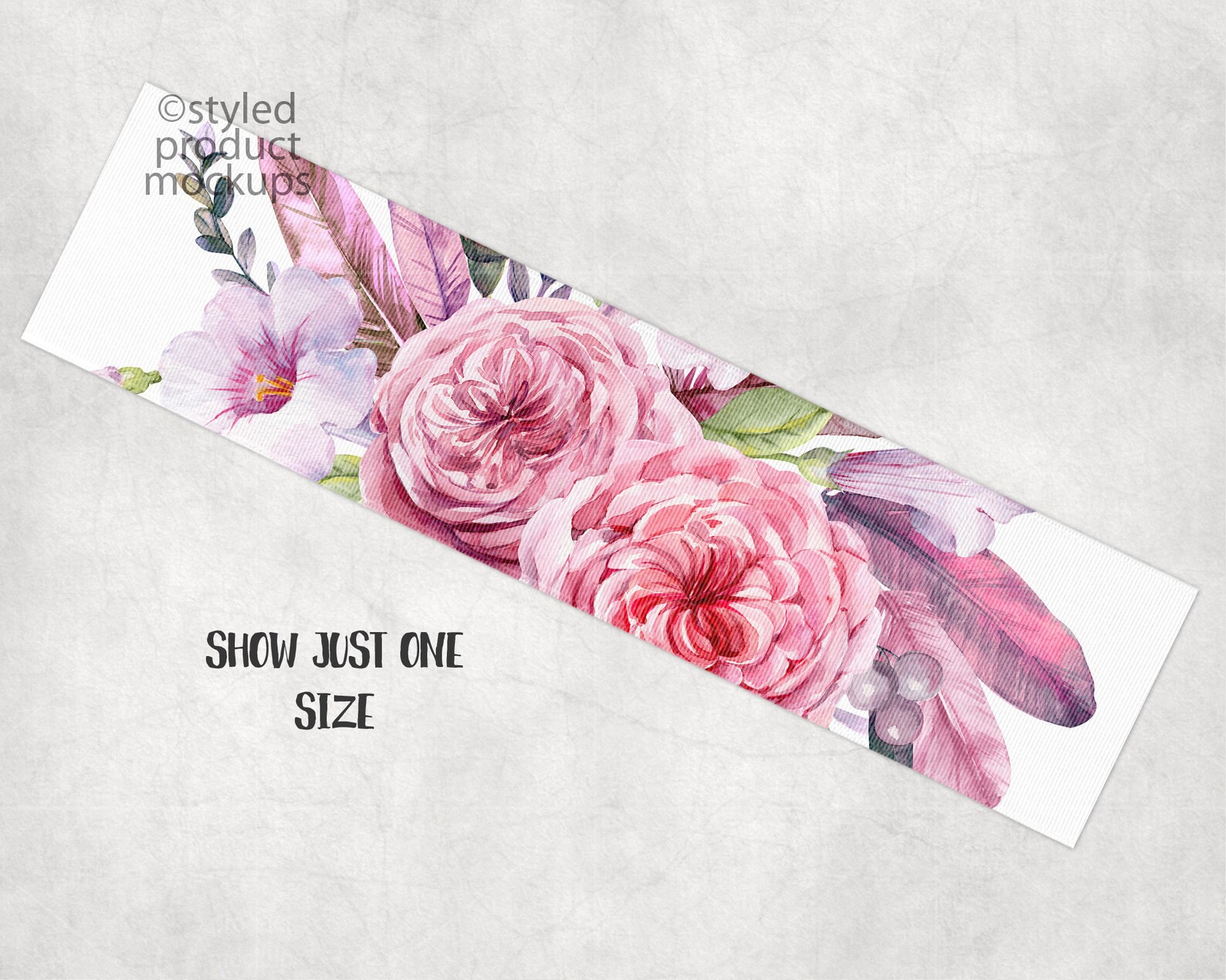 Dye Sublimation Grosgrain Ribbon Mockup | Add Your Own Image and ...