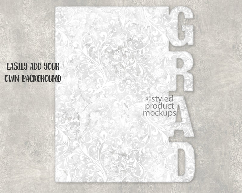Dye Sublimation Grad Message Frame Panel Mockup | Add Your Own Image ...