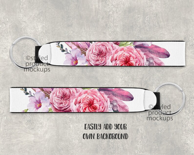 Dye Sublimation Fabric Key Fob Mockup Add Your Own Image and - Etsy