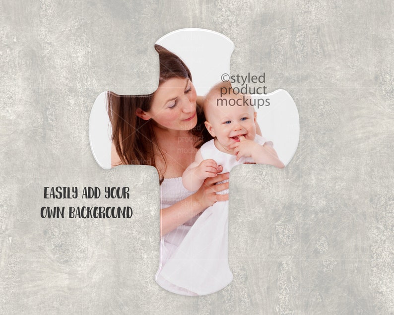 Dye Sublimation Ceramic Cross Mockup Add Your Own Image and | Etsy